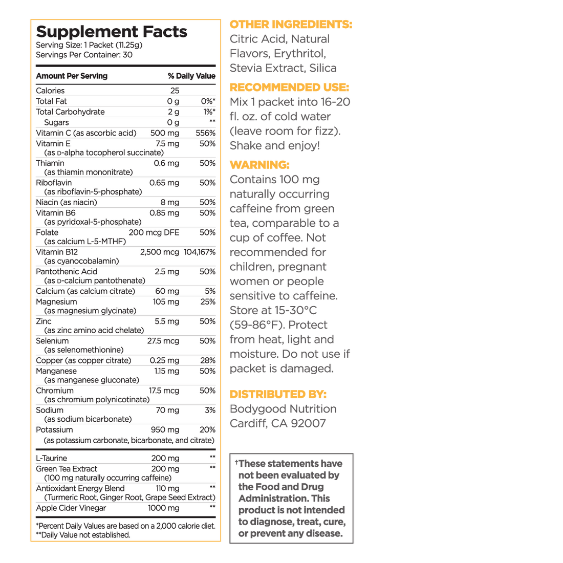 Clean Energy Drink Mix | No Sugar. No Surcralose. No Crash – Pureboost