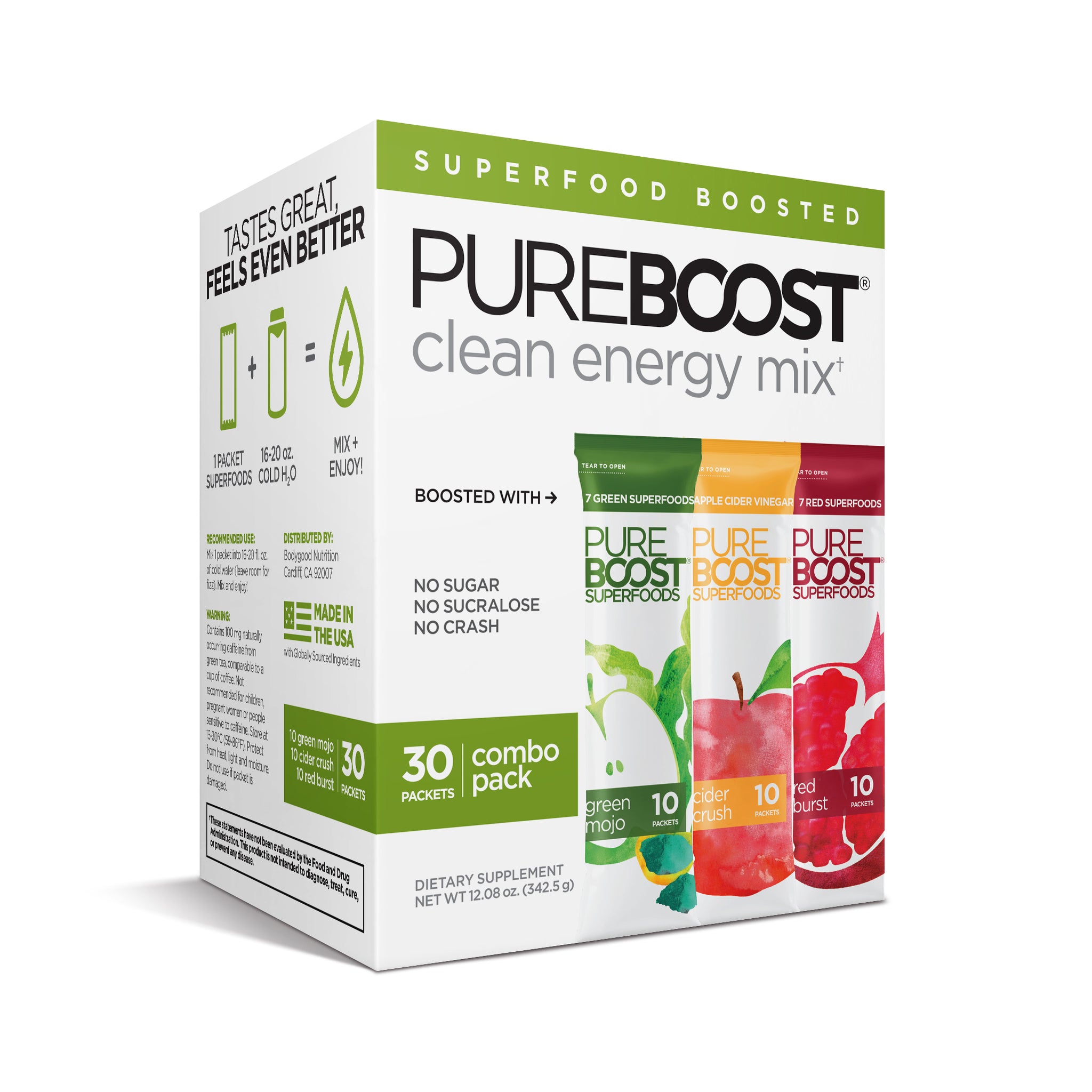 Clean Energy Drink Mix | No Sugar. No Surcralose. No Crash – Pureboost